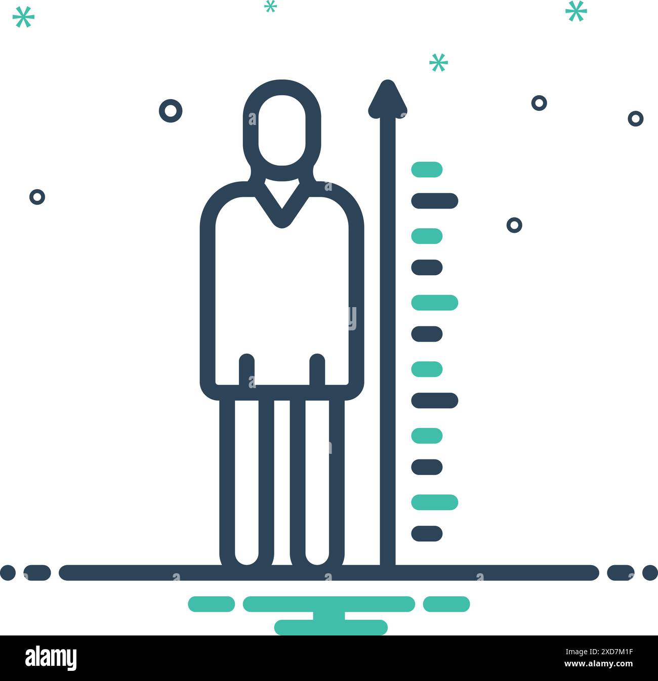 Measure height person Stock Vector Images - Alamy