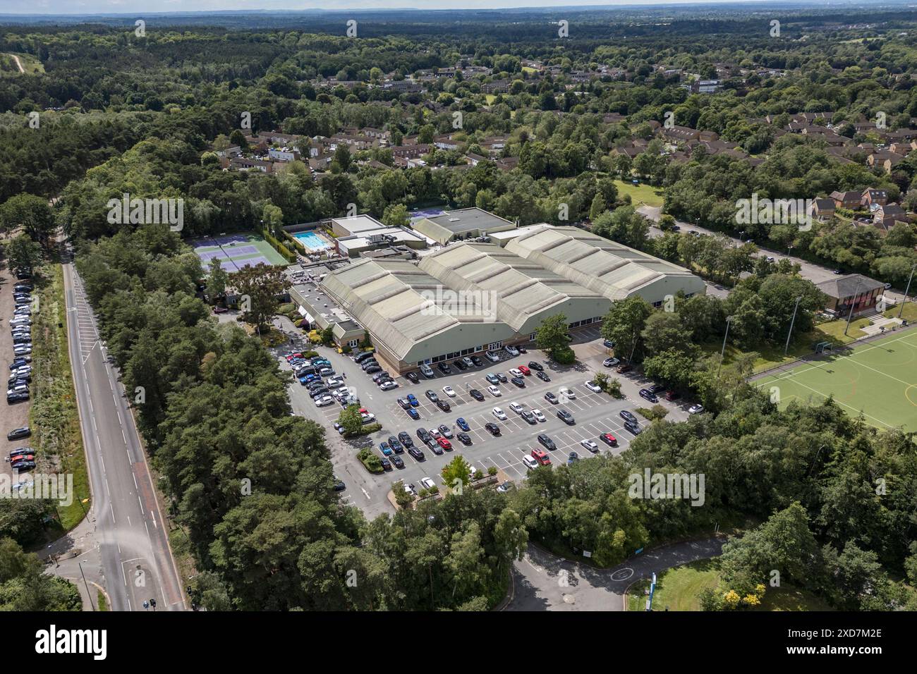 Aerial view of the David Lloyd Royal Berkshire, Bracknell, Berkshire ...