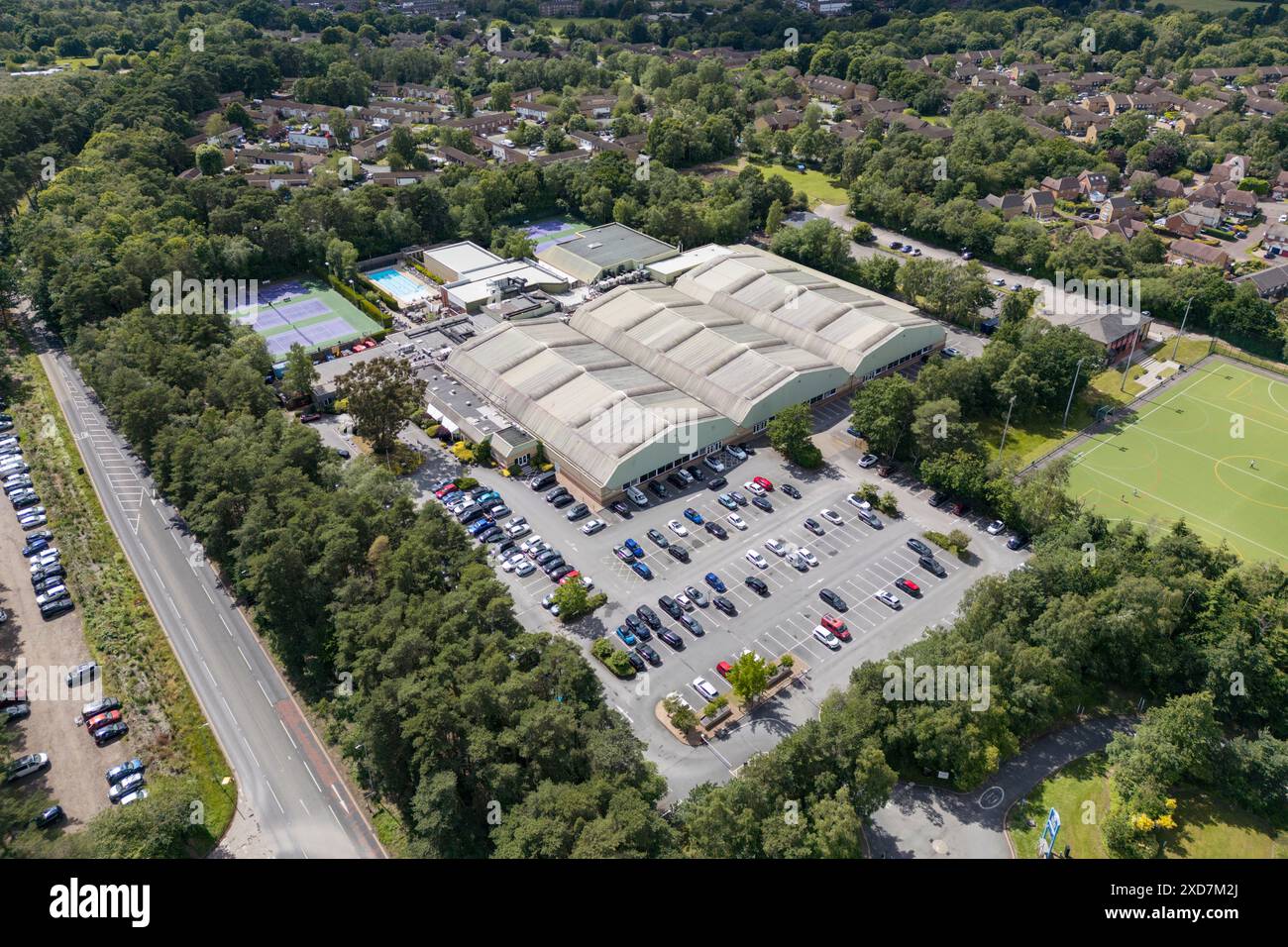 Aerial view of the David Lloyd Royal Berkshire, Bracknell, Berkshire ...