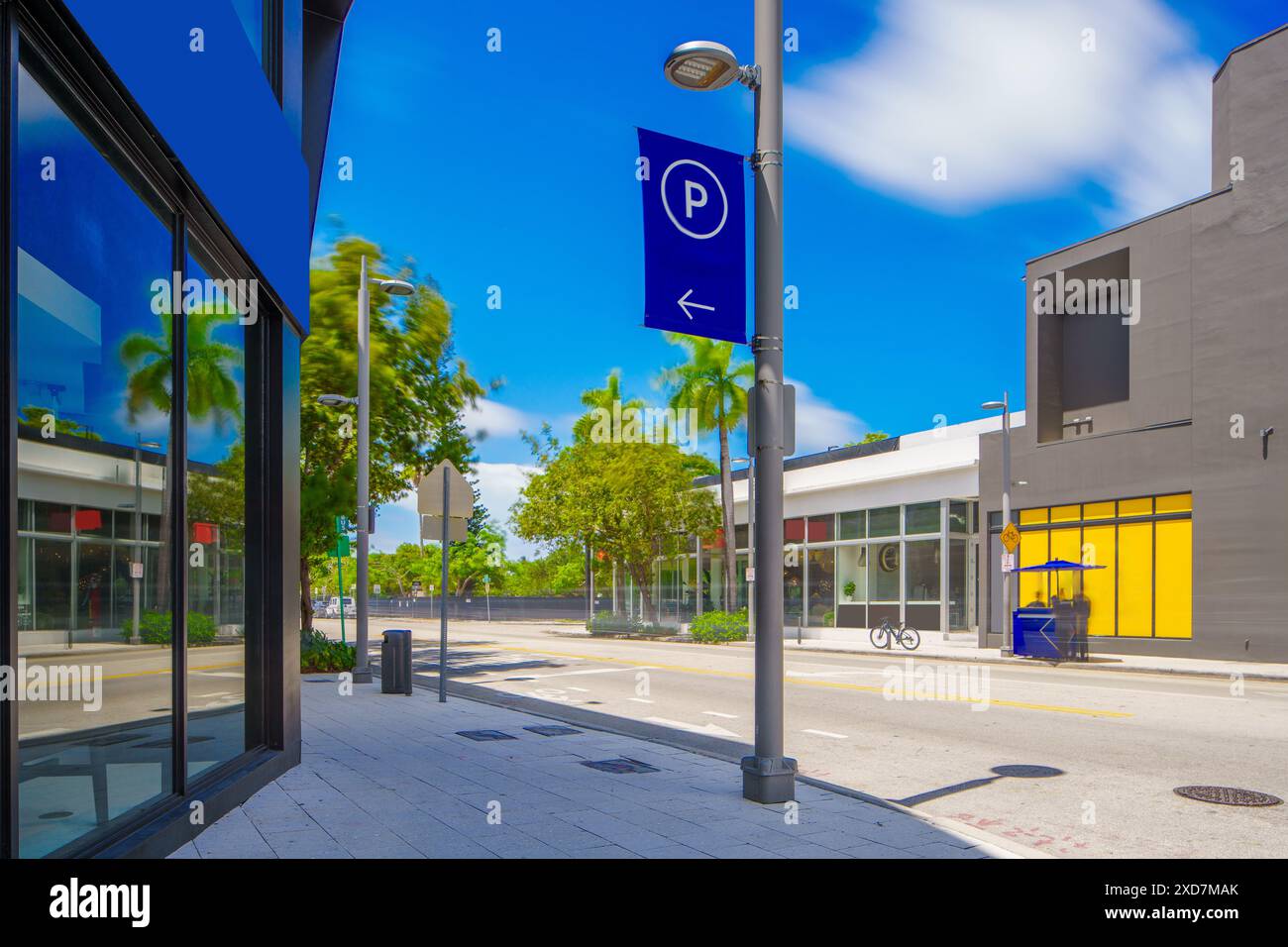 Stock photo Miami Design district 2024. Long exposure to blur out ...