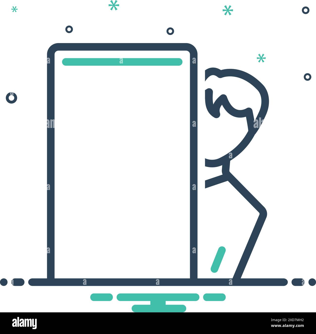 Look behind Stock Vector Images - Alamy