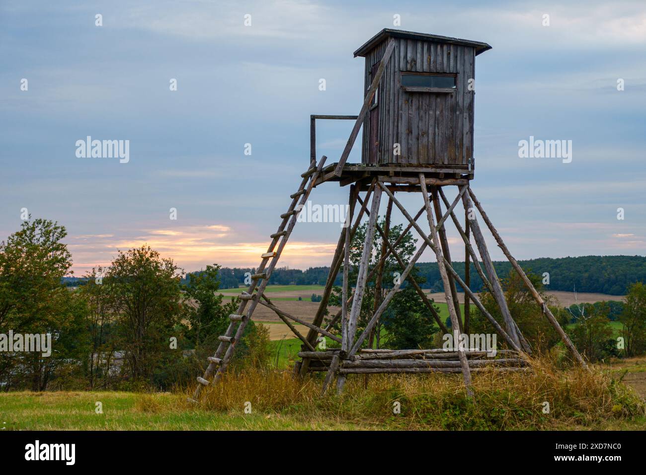 Hochsitz Jagd im Harz Stock Photo - Alamy