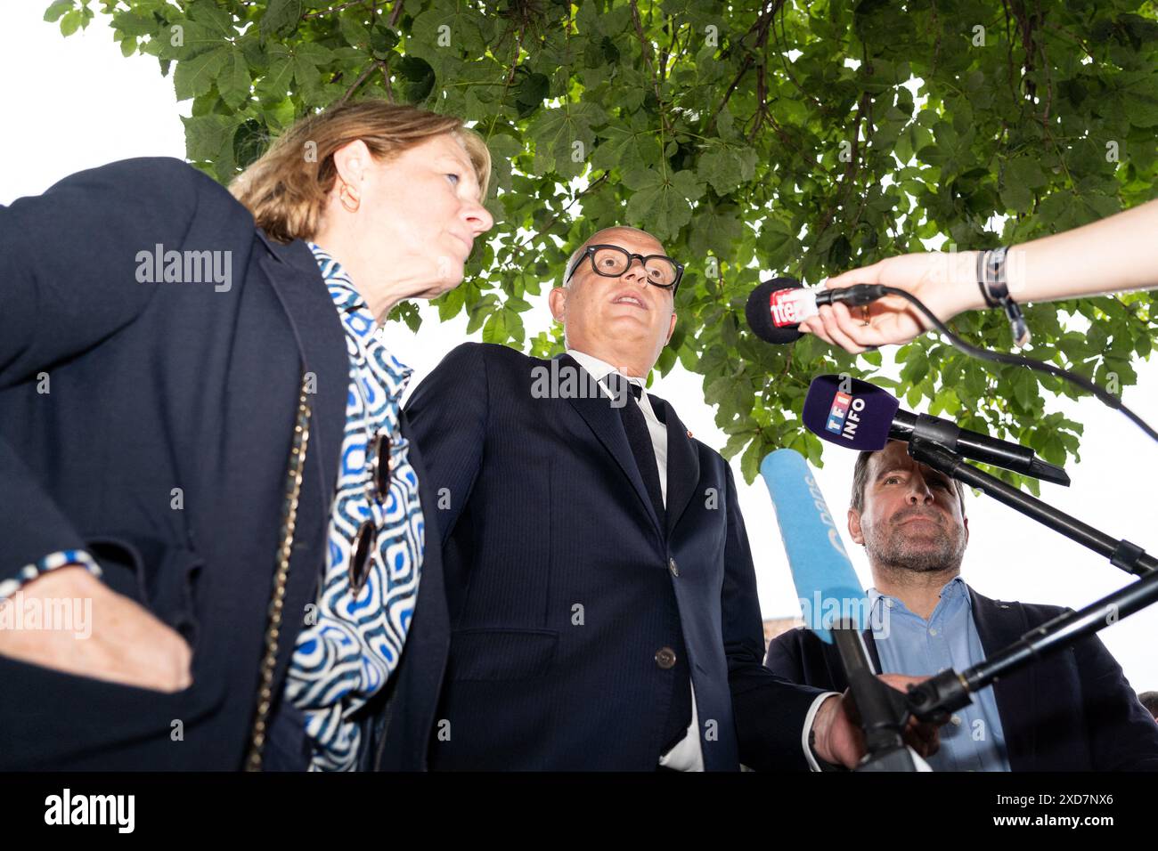Suresnes, France. 20th June, 2024. Former French Prime Minister and the ...