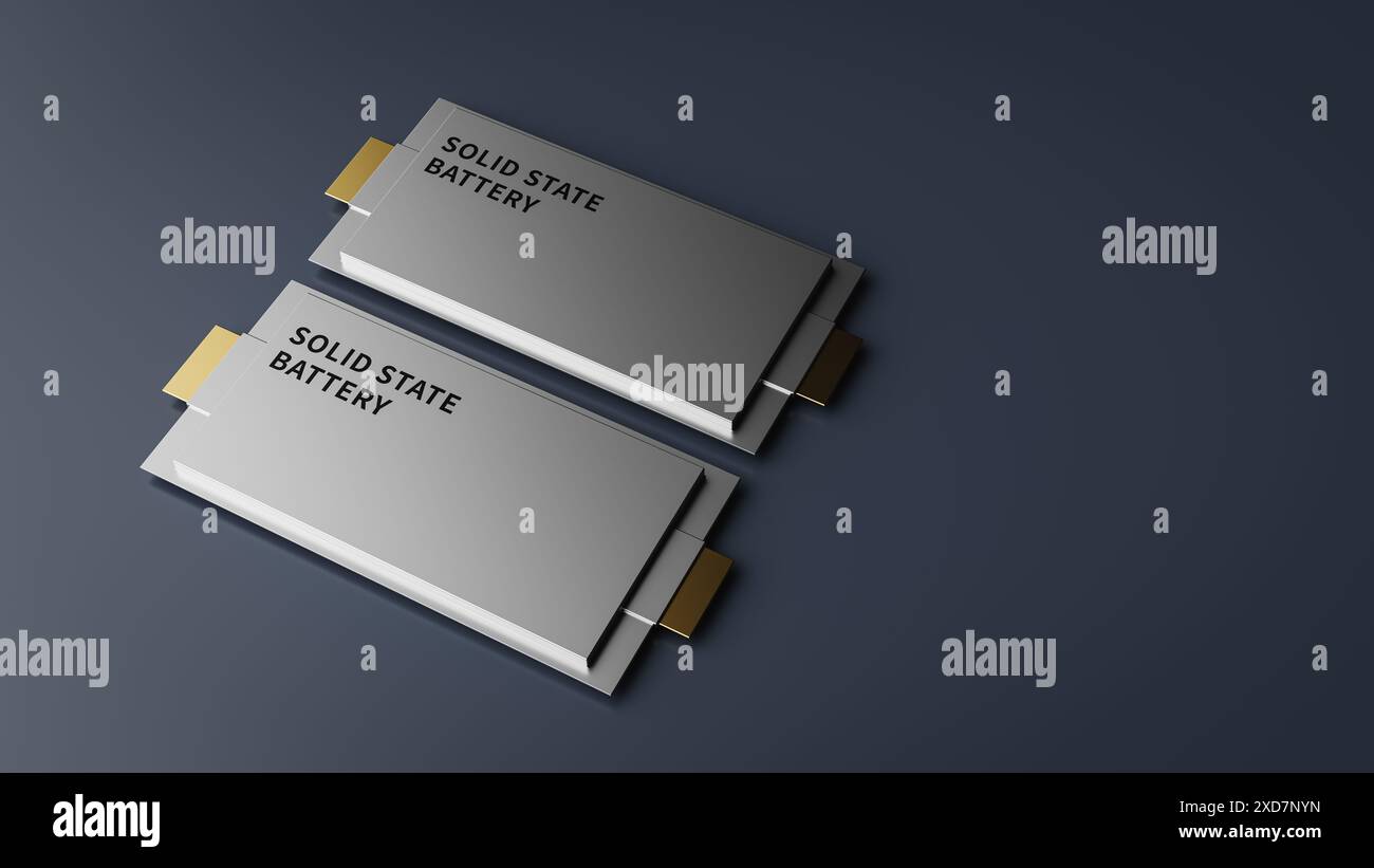 solid state battery concept backgrounds.3d rendering Stock Photo - Alamy