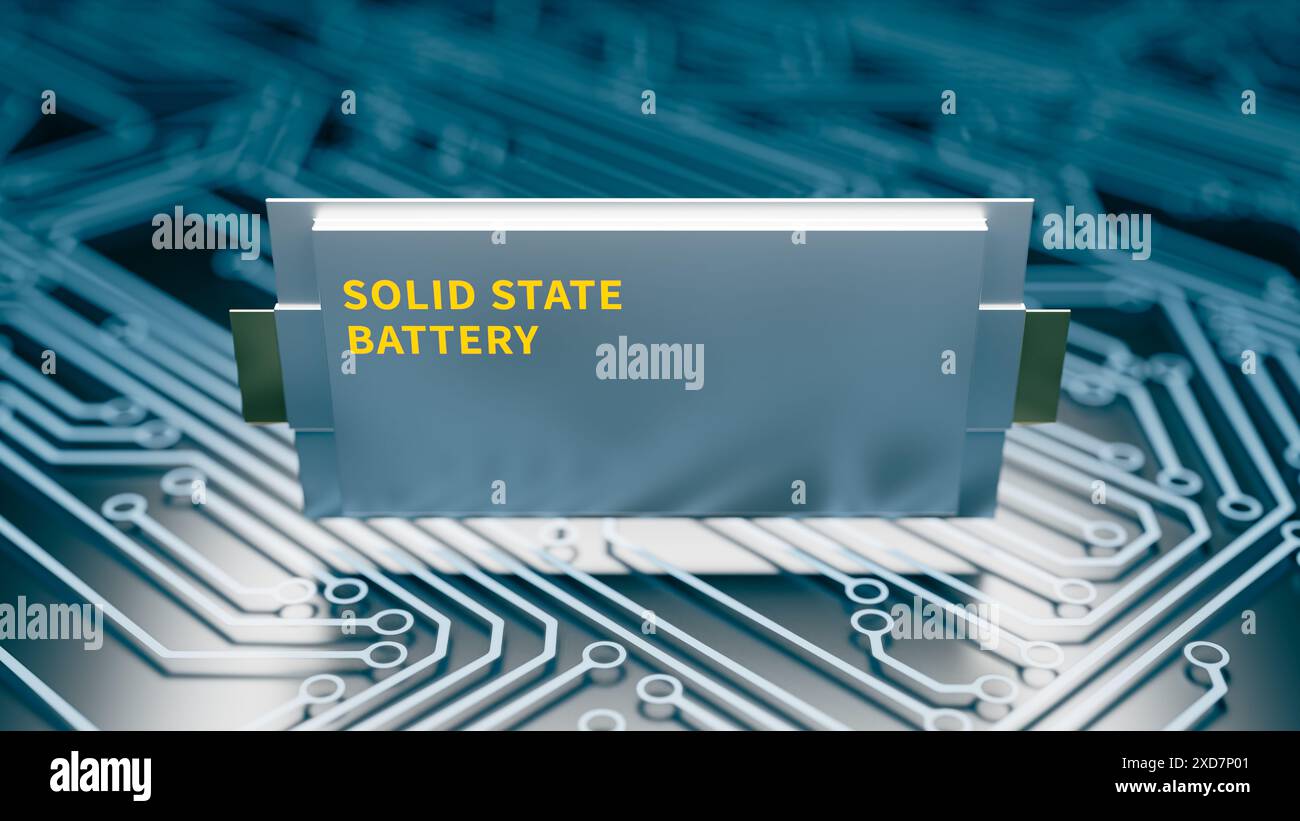 solid state battery concept backgrounds.3d rendering Stock Photo - Alamy