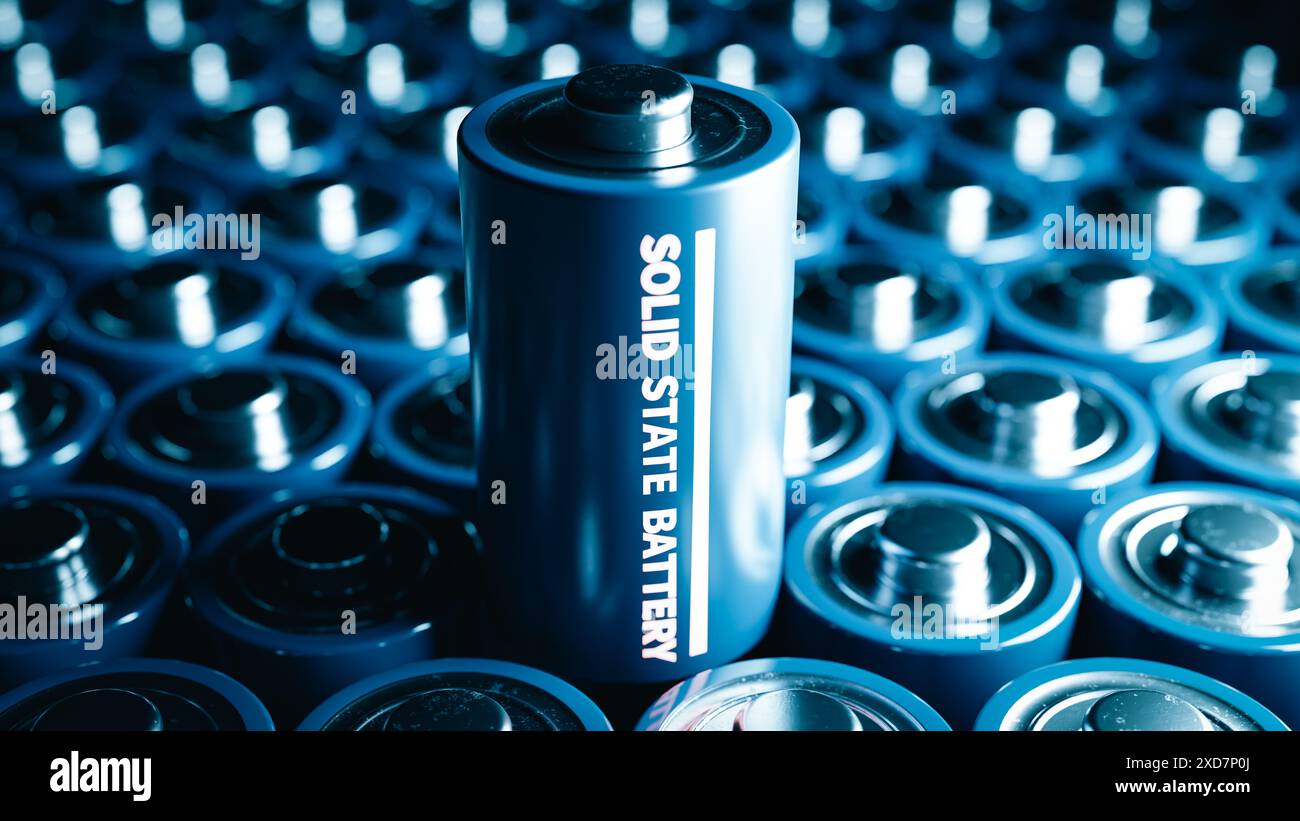 solid state battery concept backgrounds.3d rendering Stock Photo - Alamy