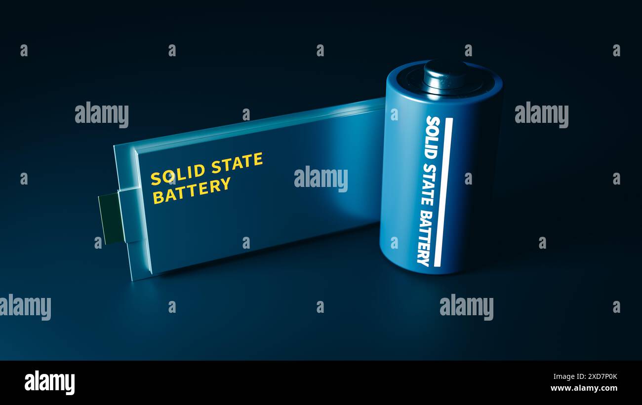 solid state battery concept backgrounds.3d rendering Stock Photo - Alamy