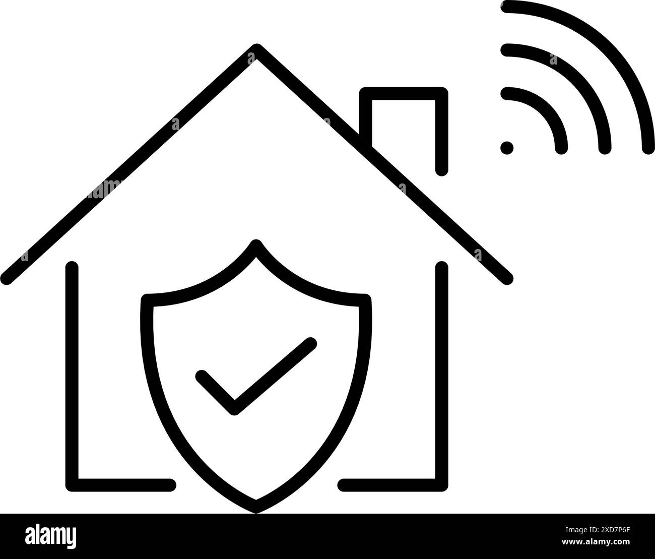 Icon shield wi fi hi-res stock photography and images - Alamy