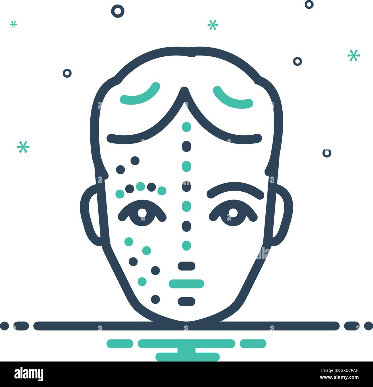 Skin face before after Cut Out Stock Images & Pictures - Alamy