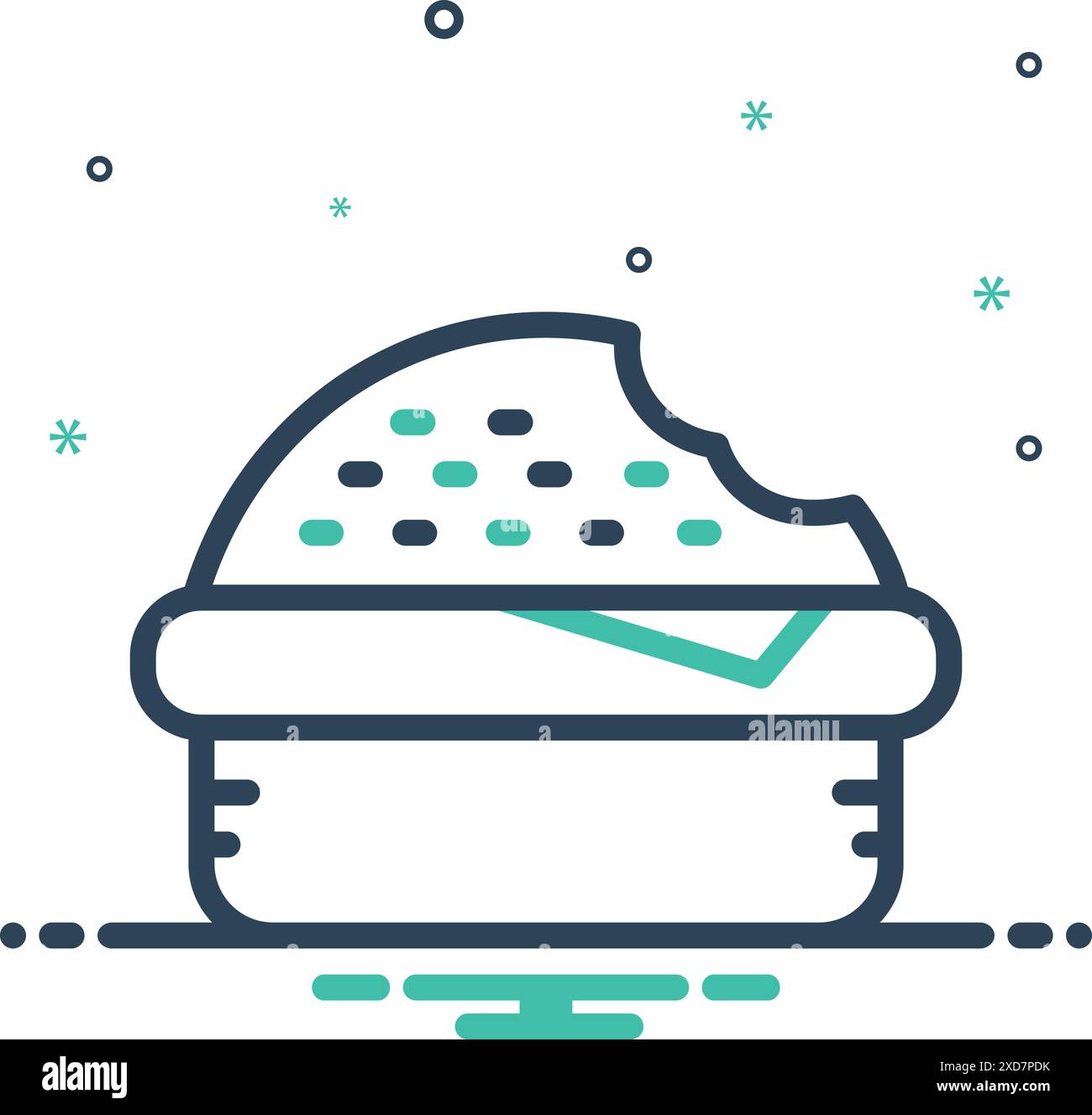 Burger bite icon hi-res stock photography and images - Alamy