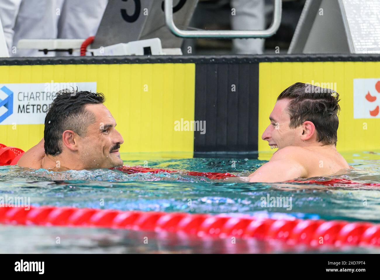 Chartres, France. 20th June, 2024. Florent Manaudou and Maxime Grousset ...