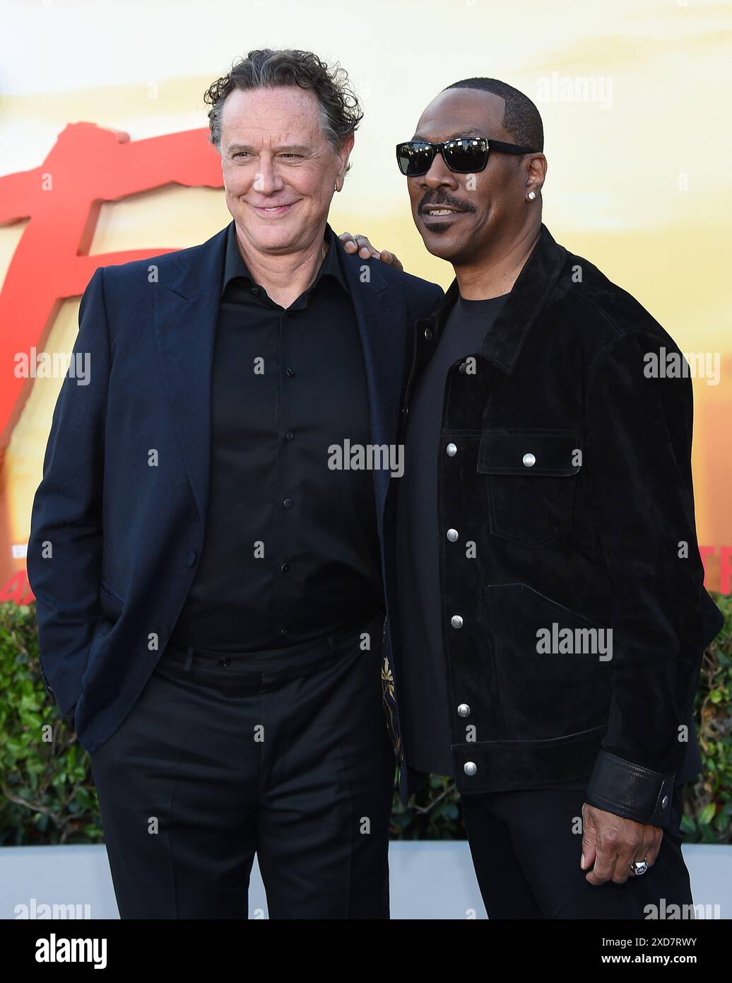 Judge Reinhold and Eddie Murphy arriving to the “Beverly Hills Cop ...