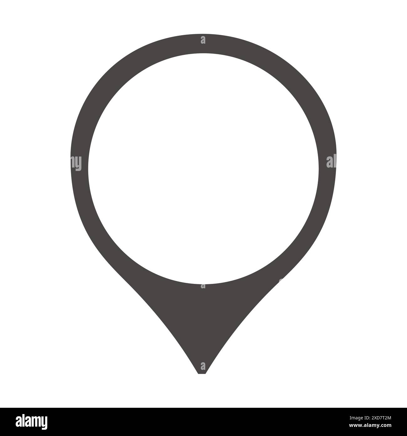 Destination Map minimal Marker icon, Pin symbol, Location icon isolated ...