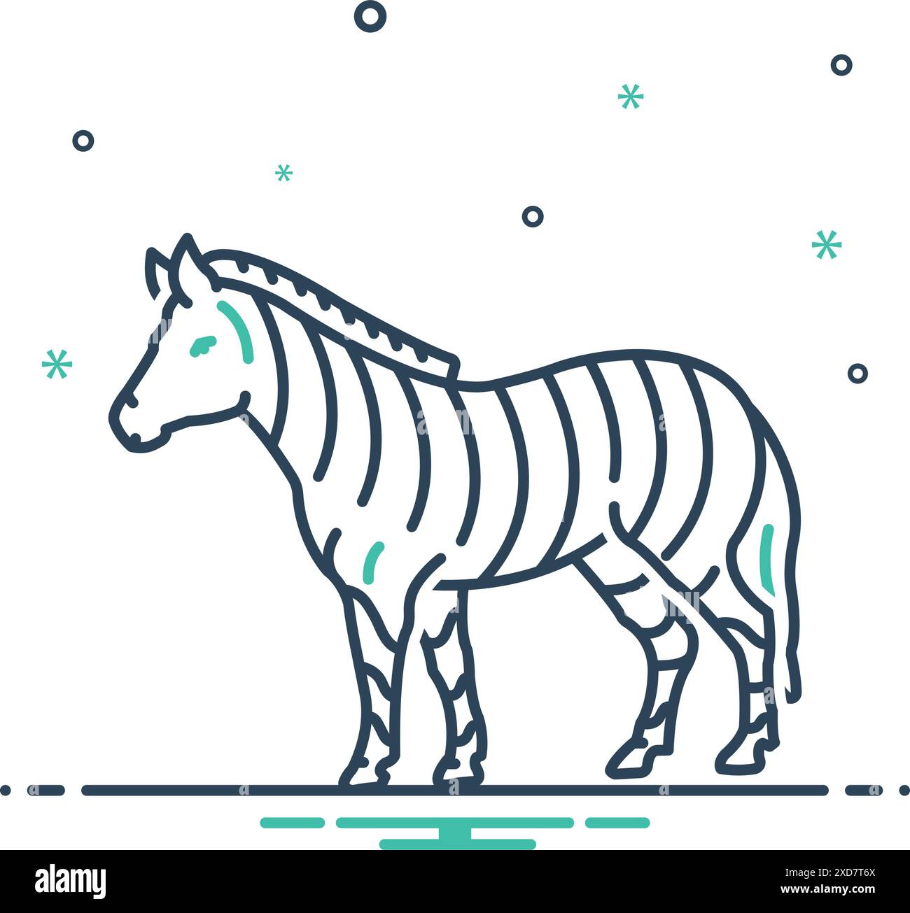 Logo head zebra silhouette Stock Vector Images - Alamy