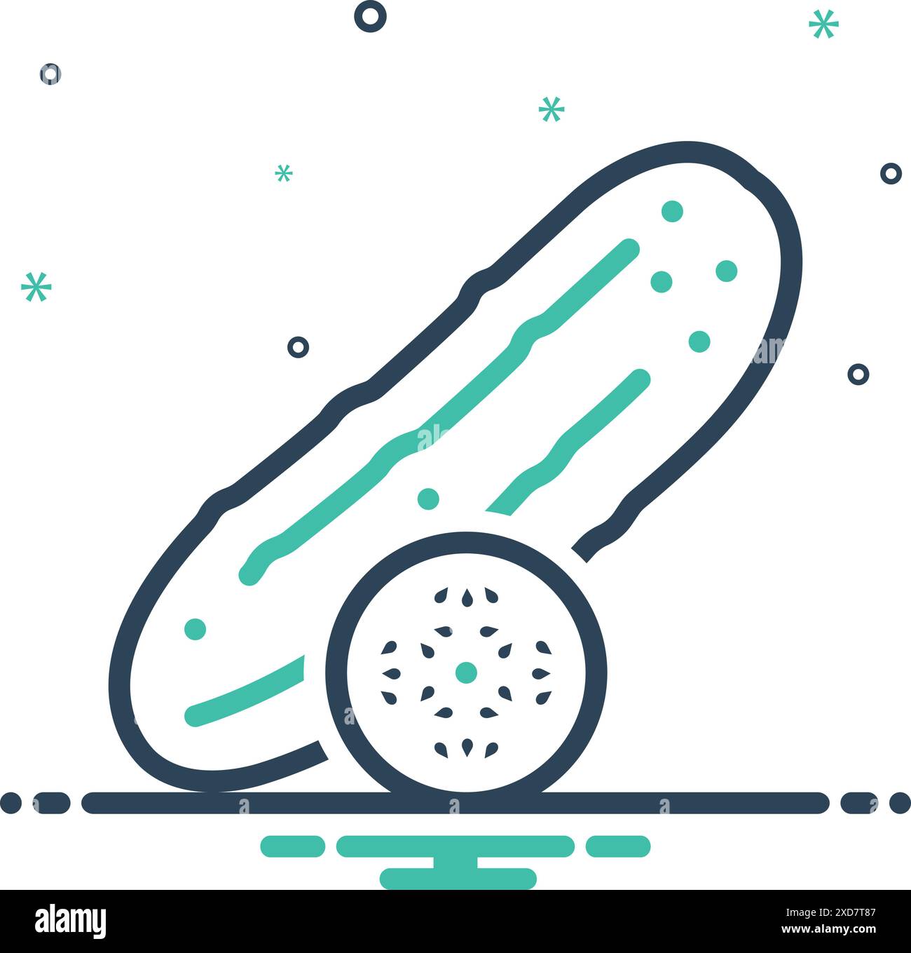 Icon for cucumber,slice Stock Vector Image & Art - Alamy