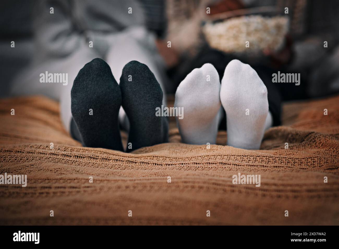 Feet bed socks night hi-res stock photography and images - Alamy
