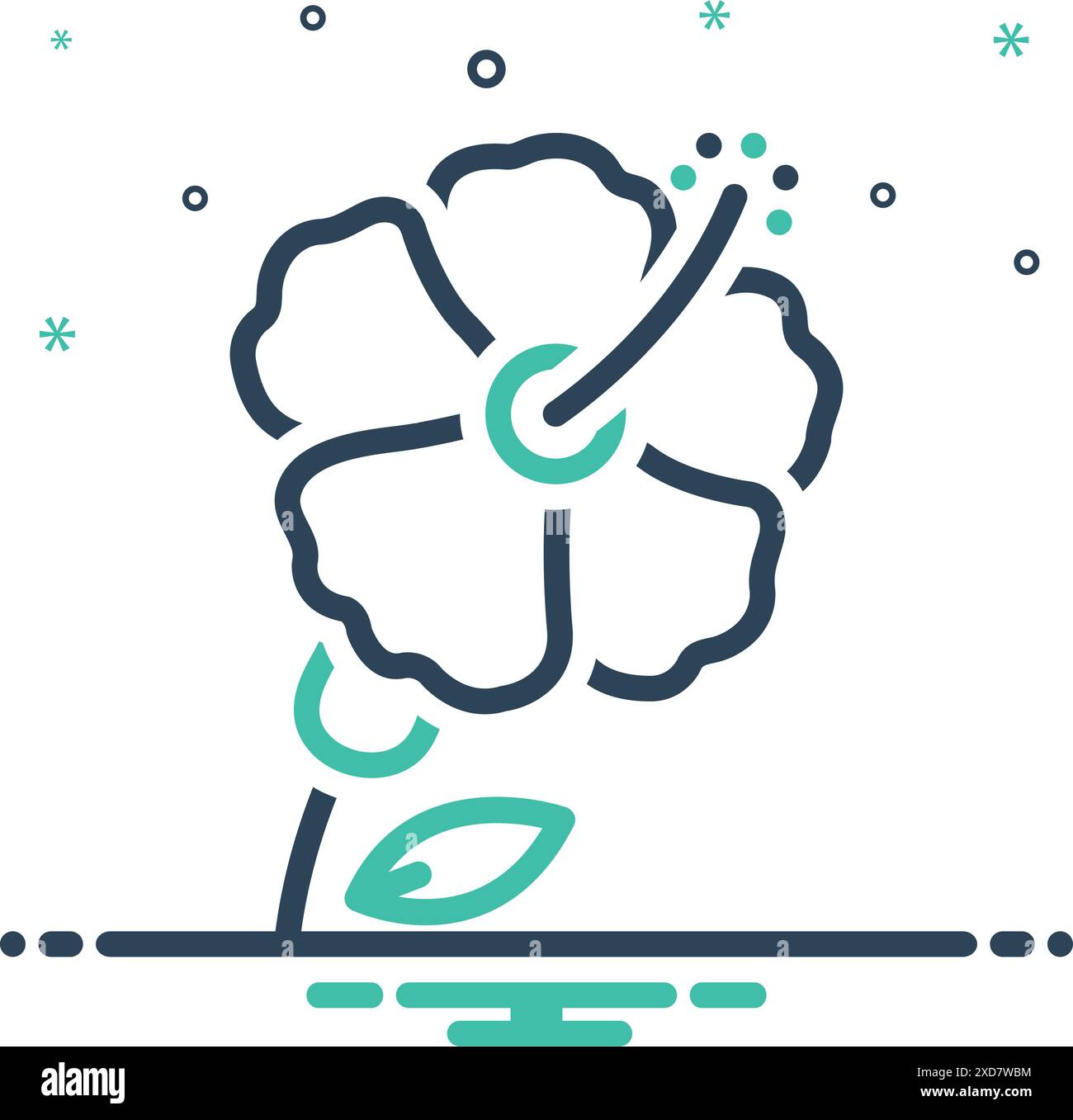 Icon for hibiscus Stock Vector Image & Art - Alamy