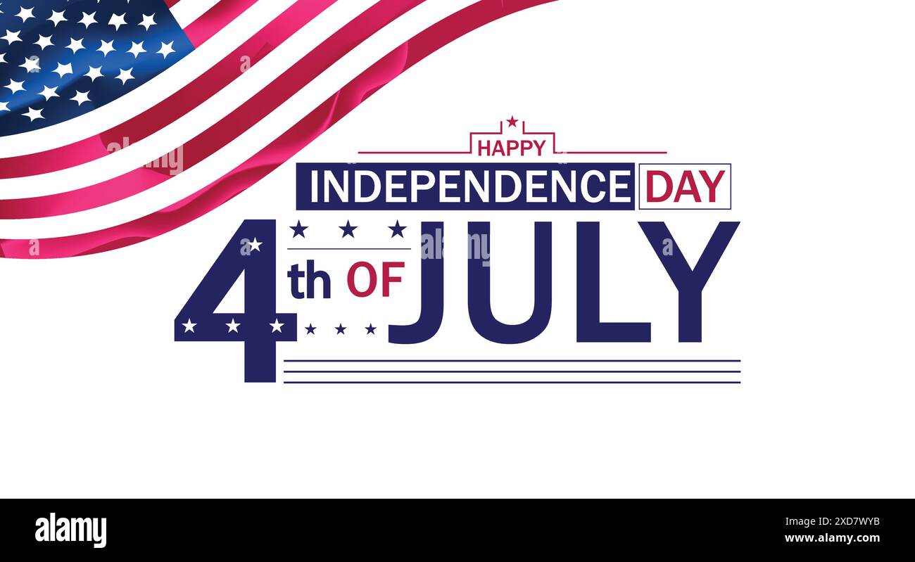 Celebrate Freedom with a Happy Independence Day Design Stock Vector ...