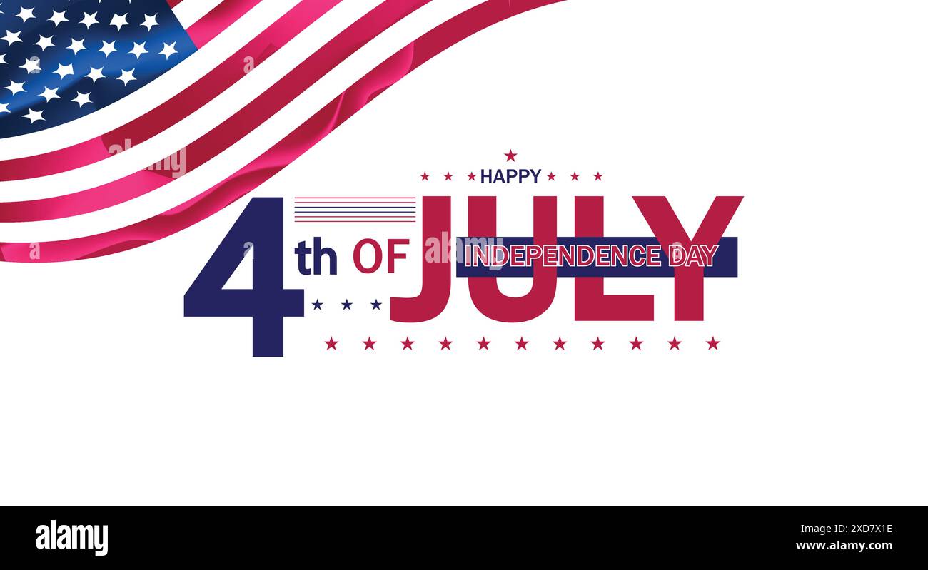Celebrate Freedom with a Happy Independence Day Design Stock Vector ...