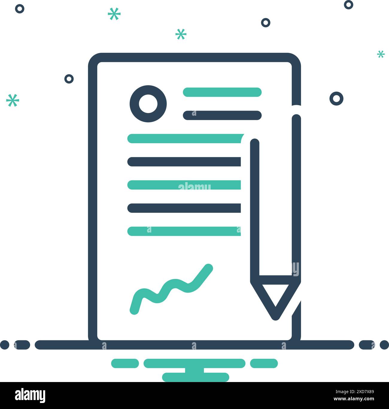 Icon for contract,long term contract Stock Vector Image & Art - Alamy