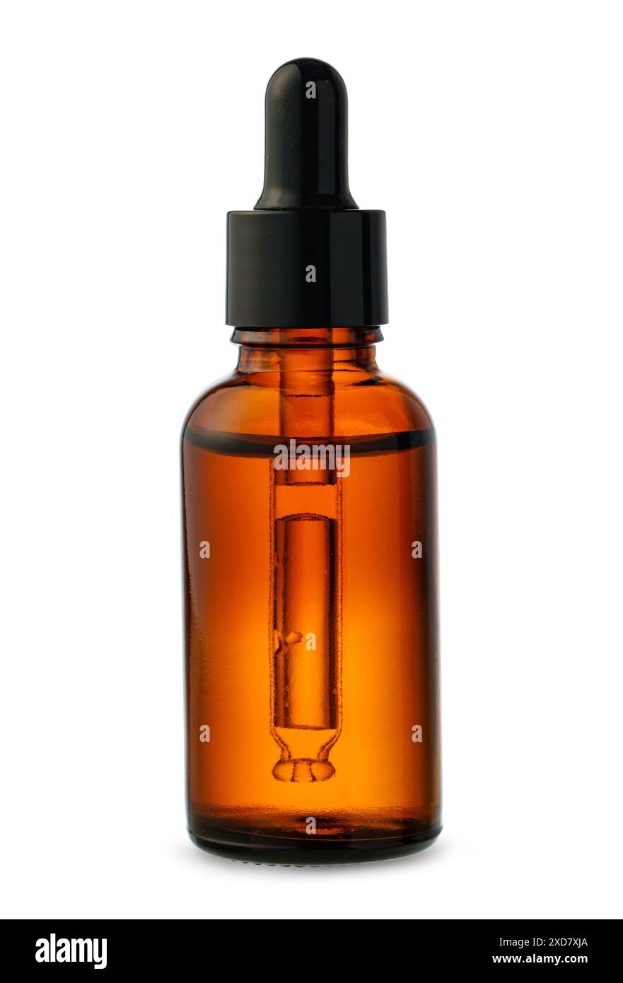 Amber glass serum oil Cut Out Stock Images & Pictures - Alamy