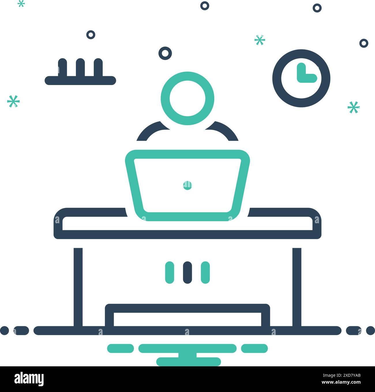 Icon for work,man hour Stock Vector Image & Art - Alamy