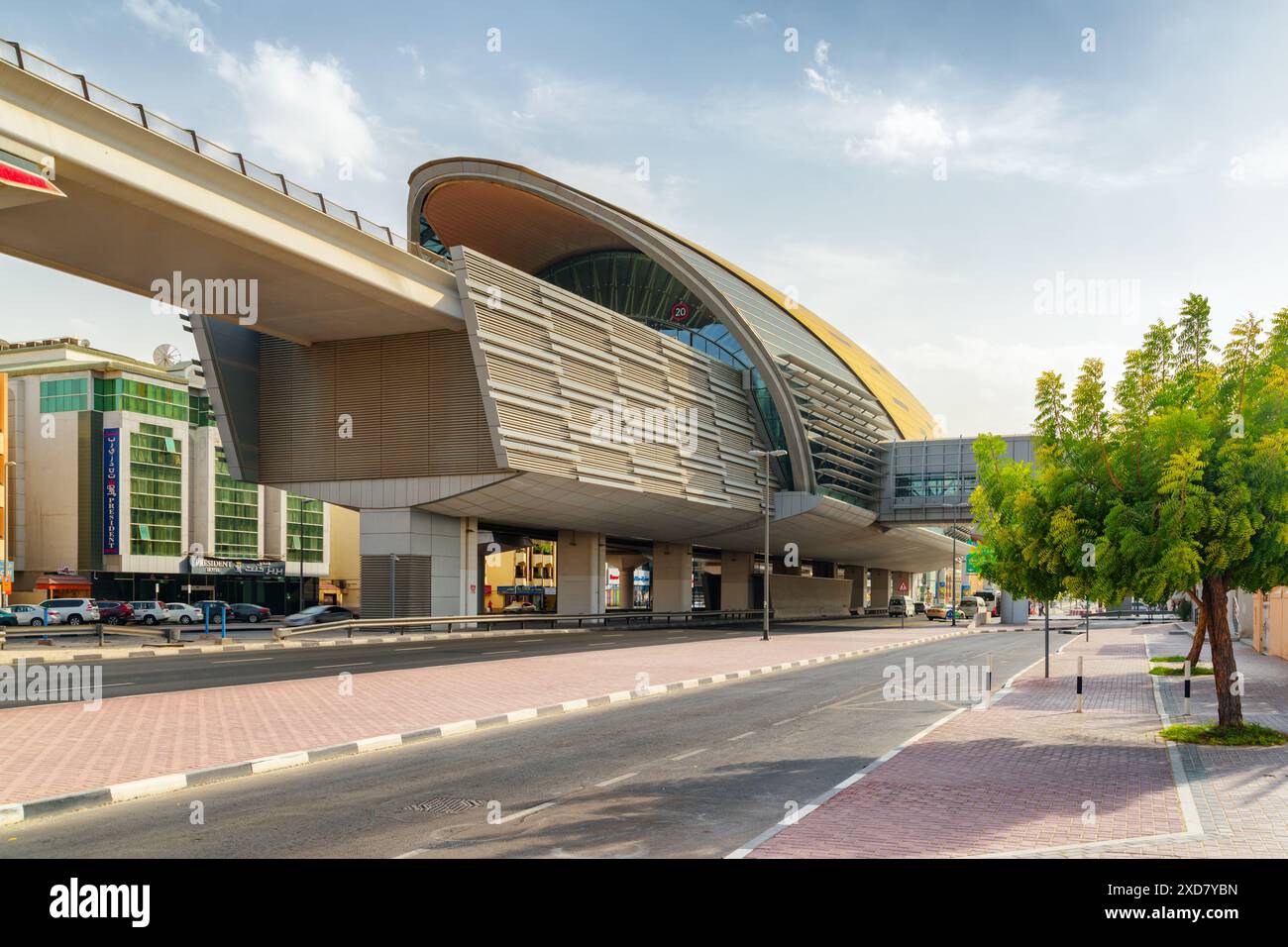 Dubai, United Arab Emirates - 2 November, 2018: Scenic view of ADCB ...