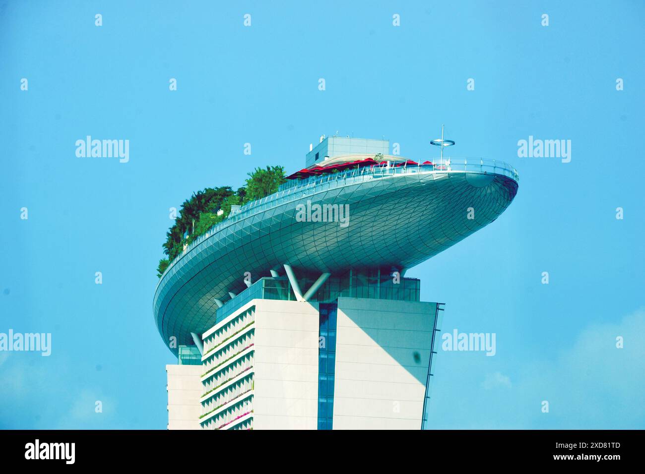 Marina Bay Stands seen from the Singapore Flyer, an observation wheel ...