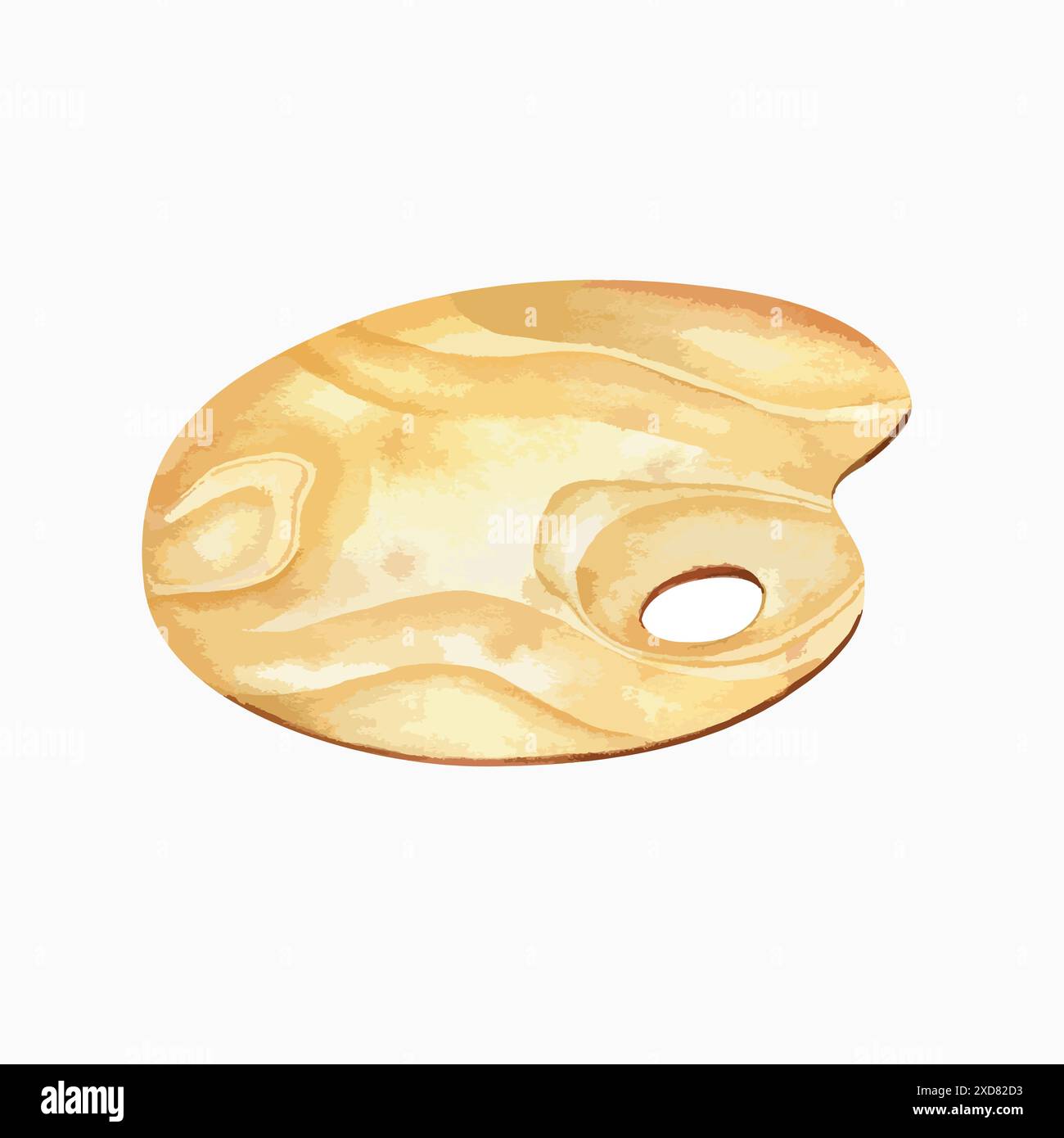 Isolated vector illustration with wooden palette on white background ...