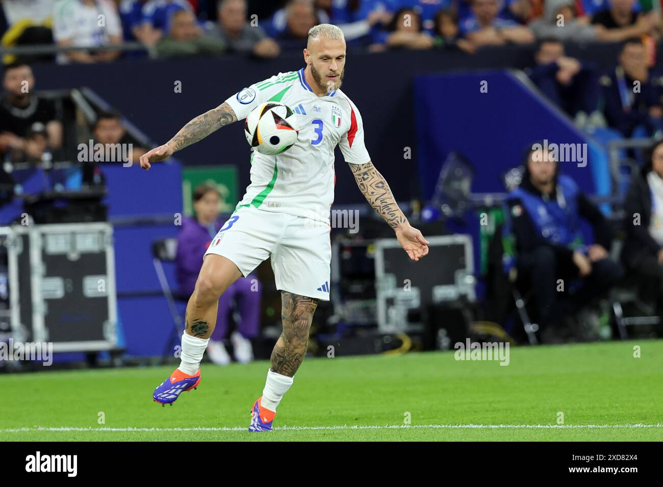 Gelsenkirchen, Germany 20.06.2024: Federico Dimarco of Italy during the ...