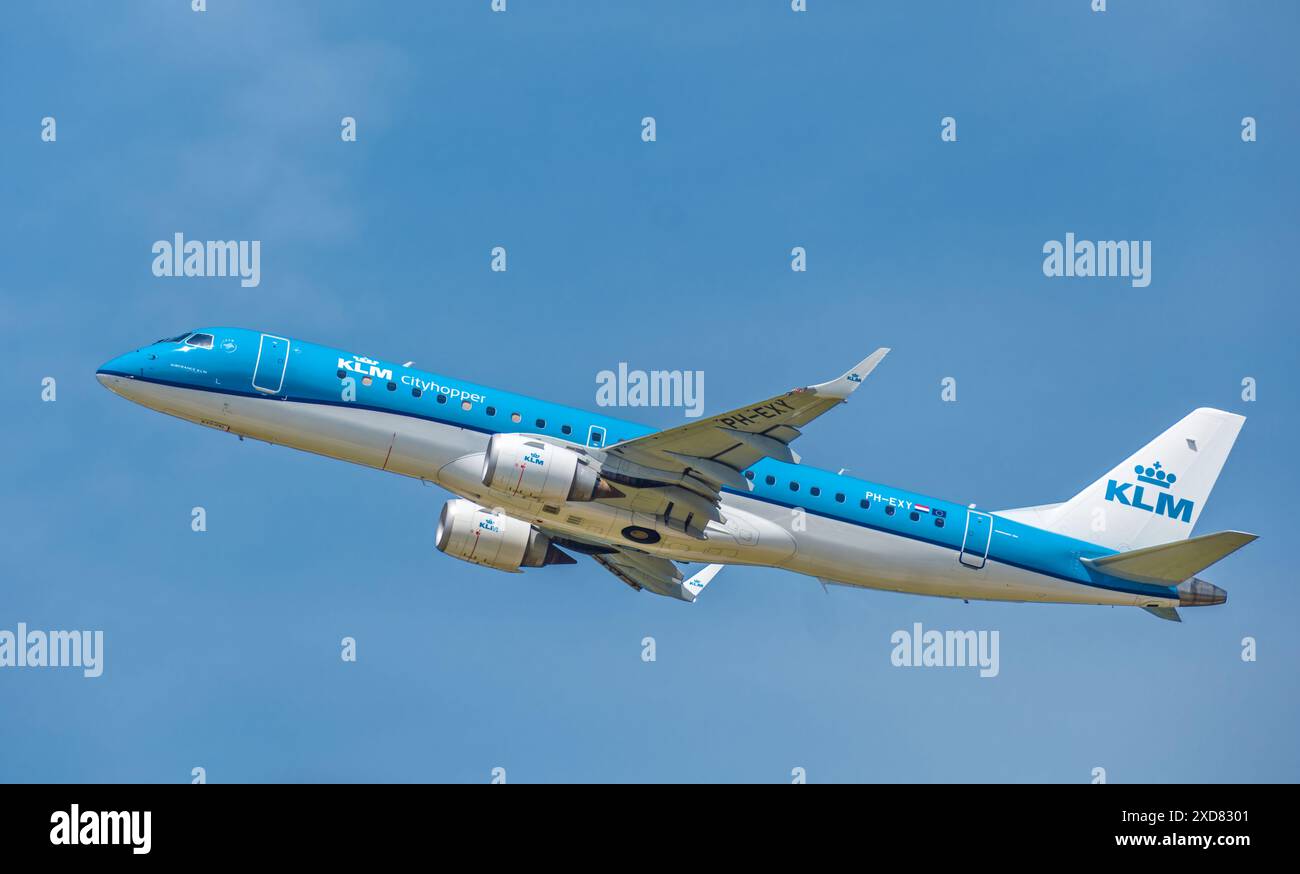 Geneva, Switzerland - June 18, 2024: sign and logo on an airplane of ...