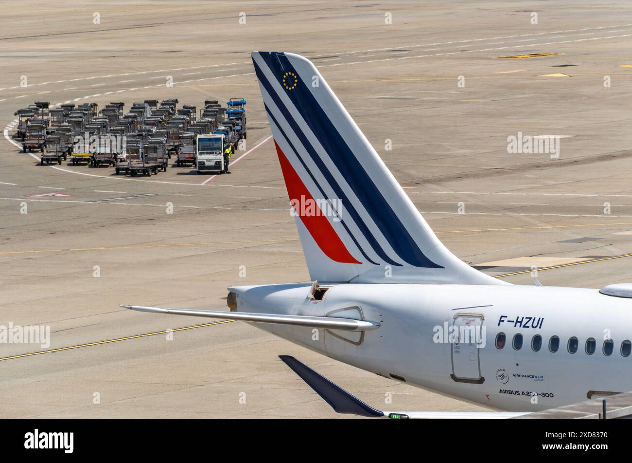 Geneva, Switzerland - June 18, 2024: sign and logo on an Air France ...