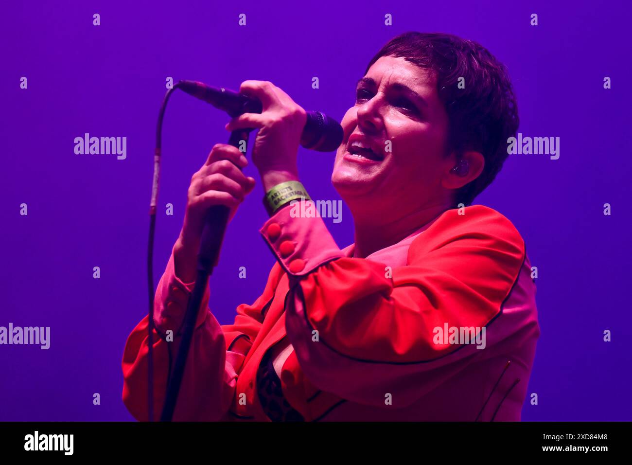 Prague, Czech Republic. 20th June, 2024. Singer Sian Evans of British ...