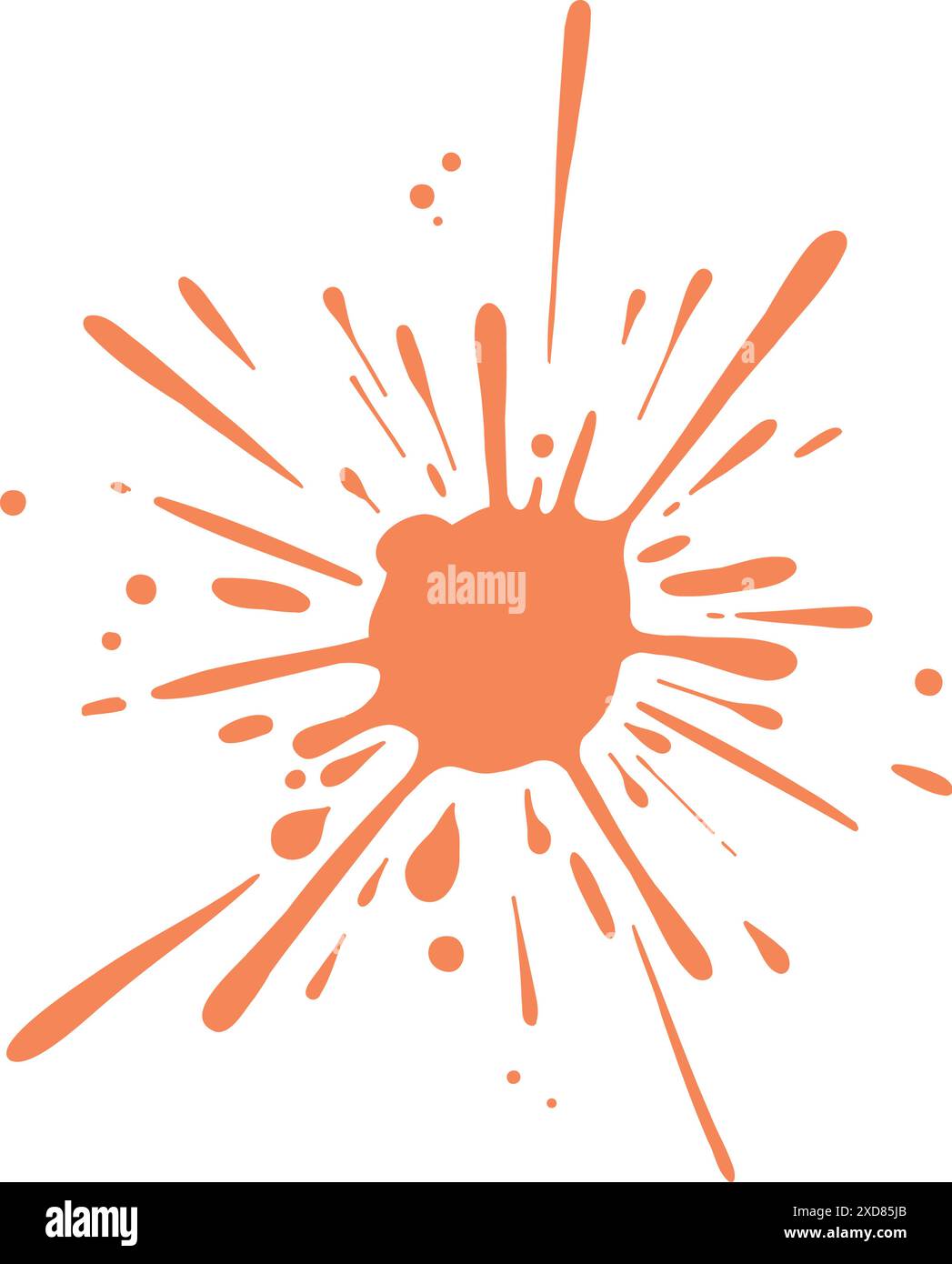 Color paint splatter. Colorful ink stain, abstract paint splash and wet ...