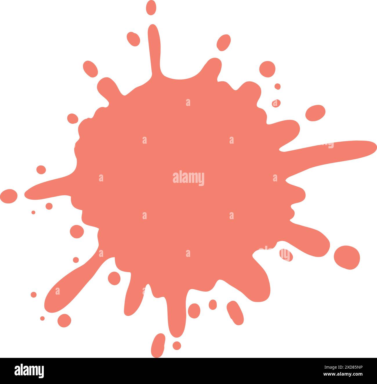 Color paint splatter. Colorful ink stain, abstract paint splash and wet ...