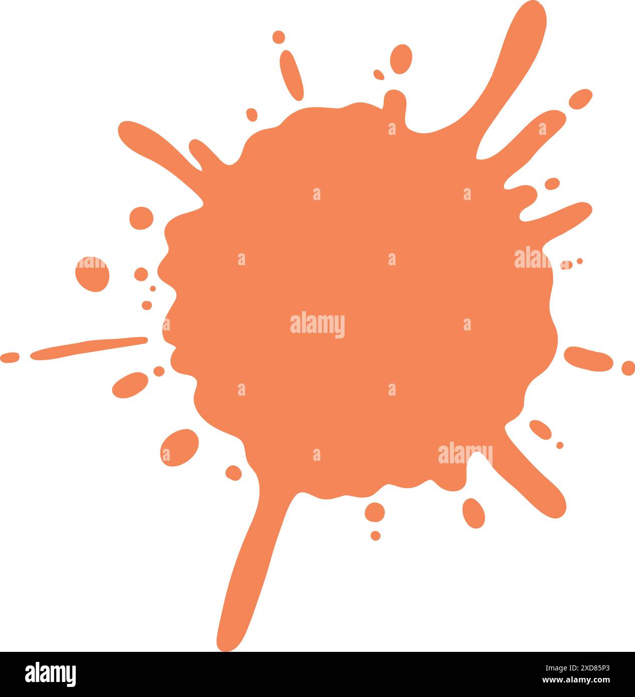 Color paint splatter. Colorful ink stain, abstract paint splash and wet ...