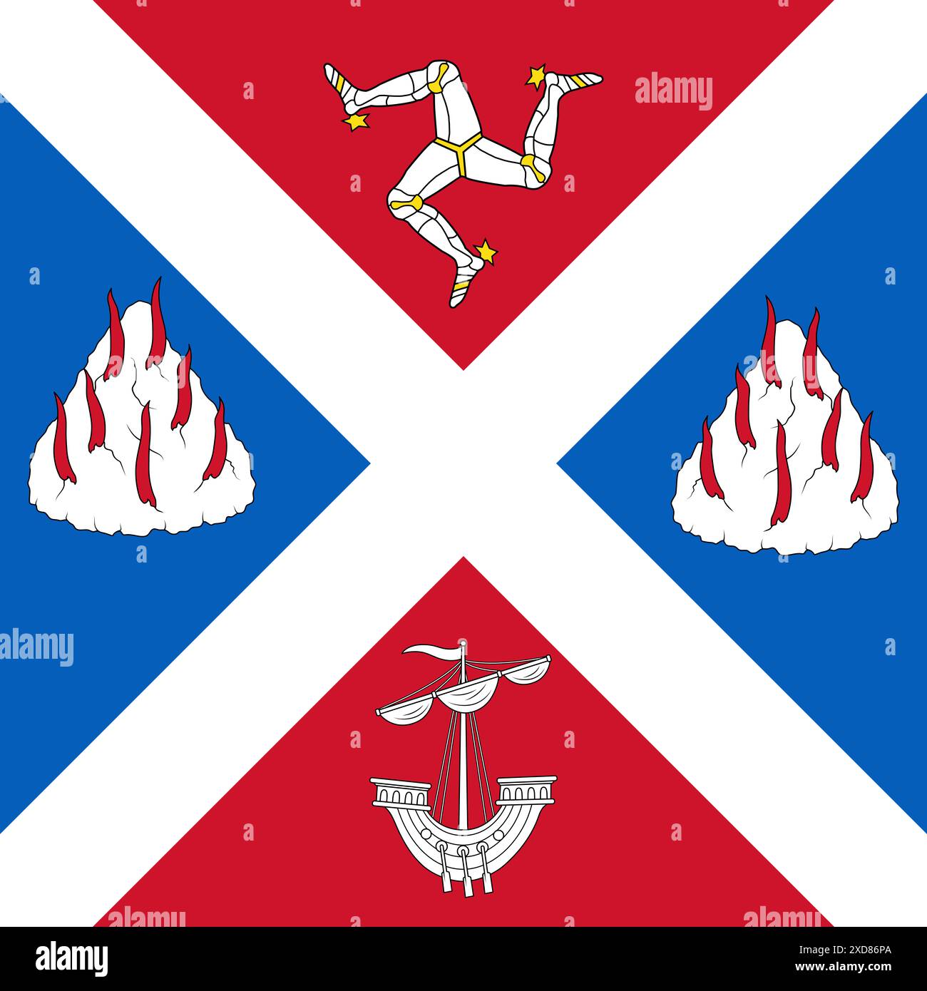 Flag of Great Bernera Stock Photo - Alamy