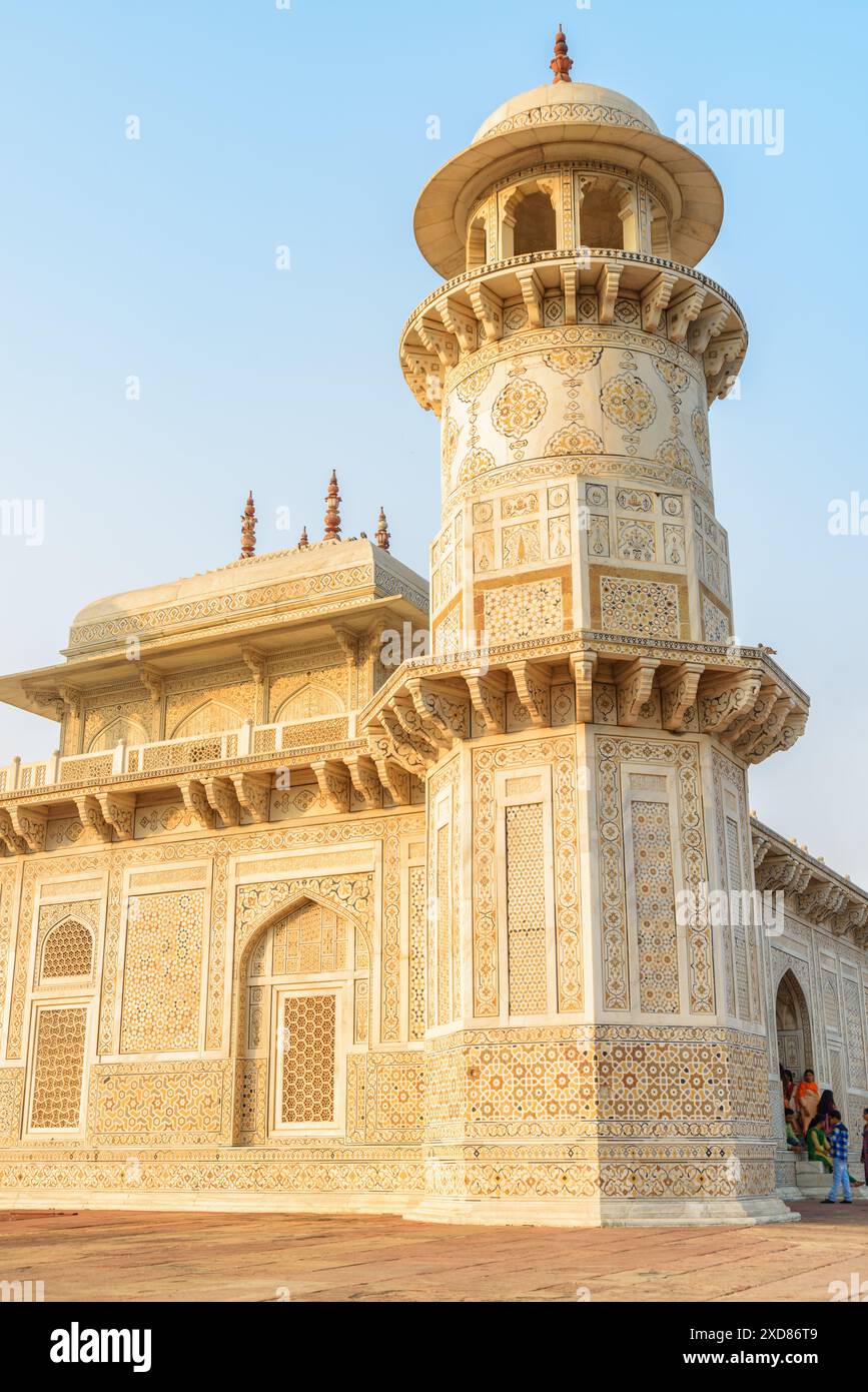 View of the Tomb of Itimad-ud-Daulah (Baby Taj) in Agra, India. The ...