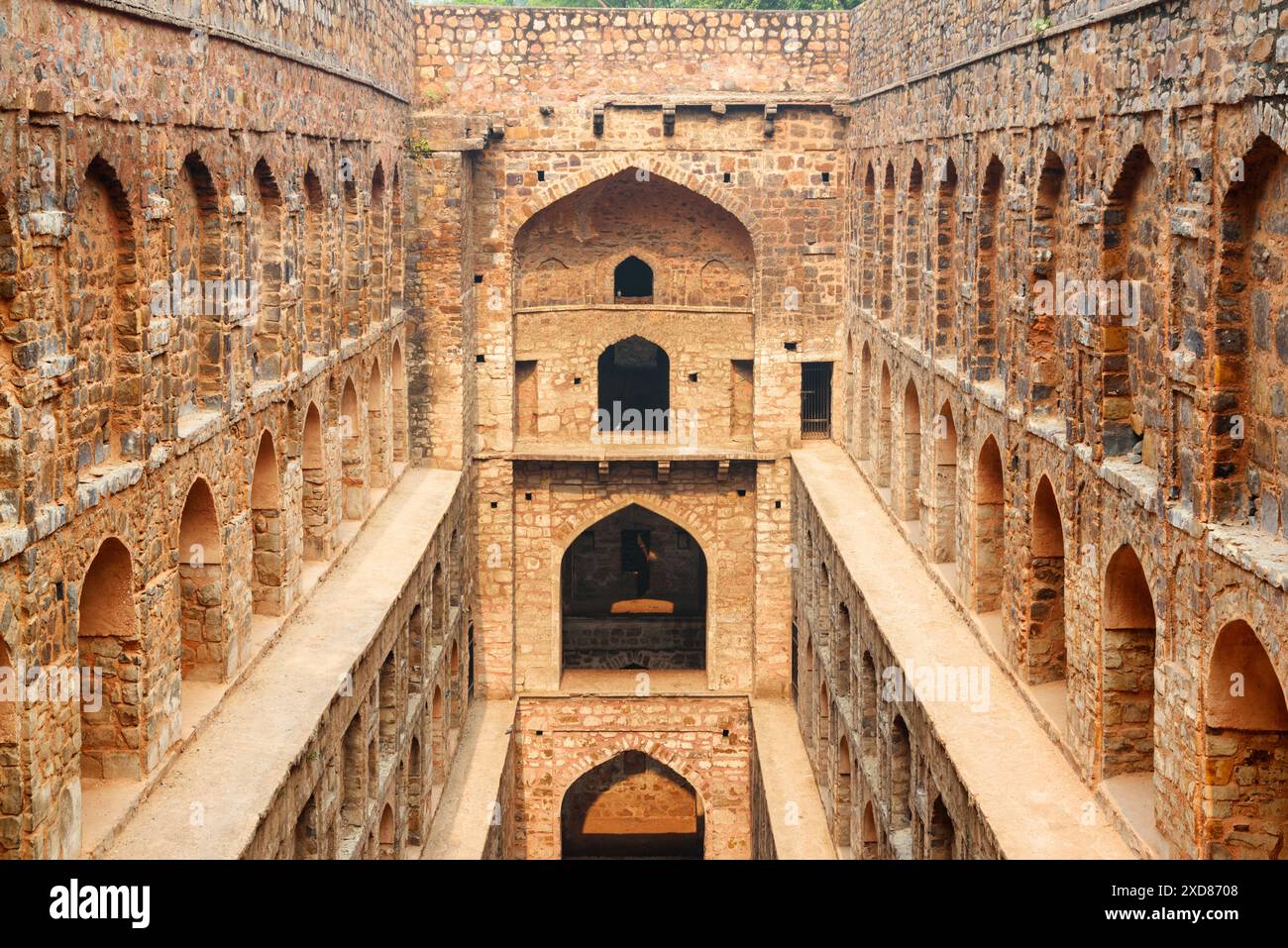 Beautiful view of Agrasen ki Baoli reservoir in Delhi, India. The ...
