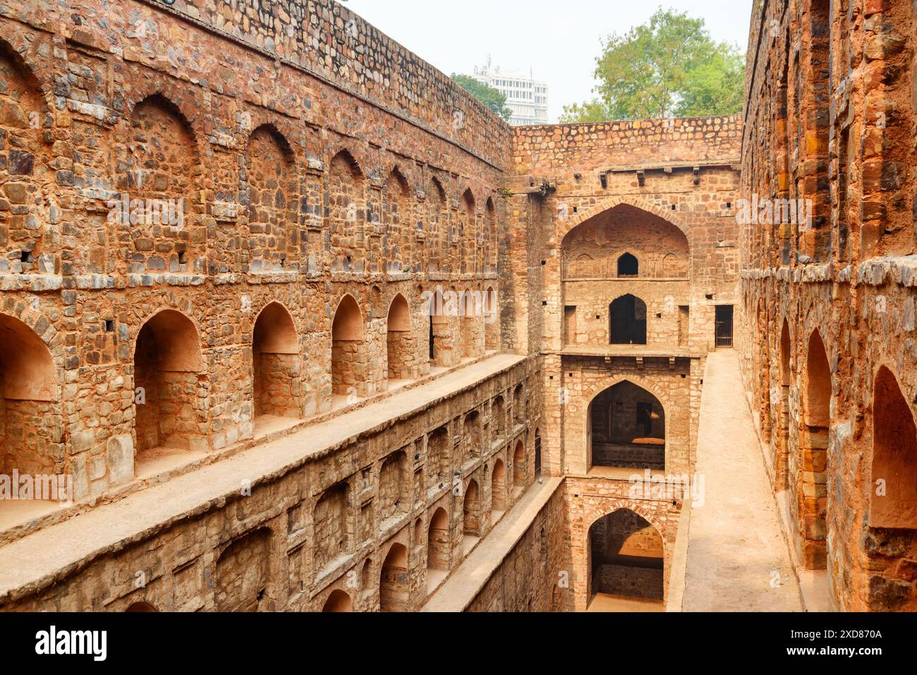Beautiful view of Agrasen ki Baoli reservoir in Delhi, India. The ...