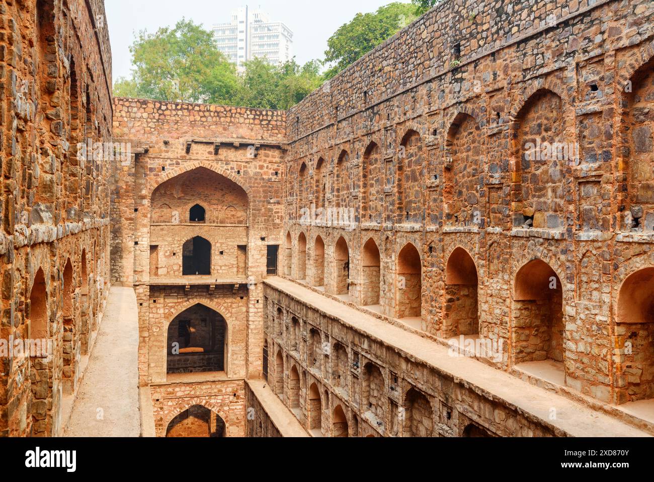 Beautiful view of Agrasen ki Baoli reservoir in Delhi, India. The ...
