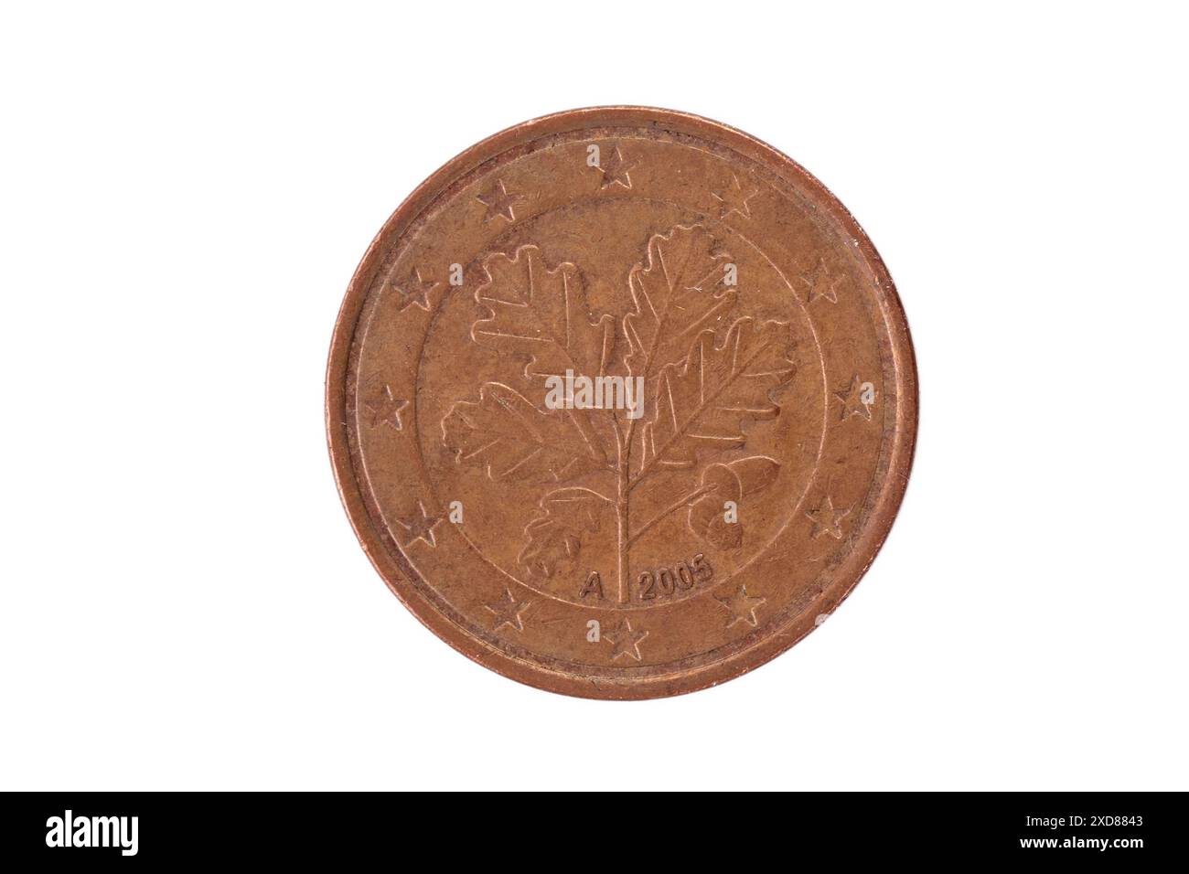 Closeup of backside of 5 cent euro coin Stock Photo - Alamy