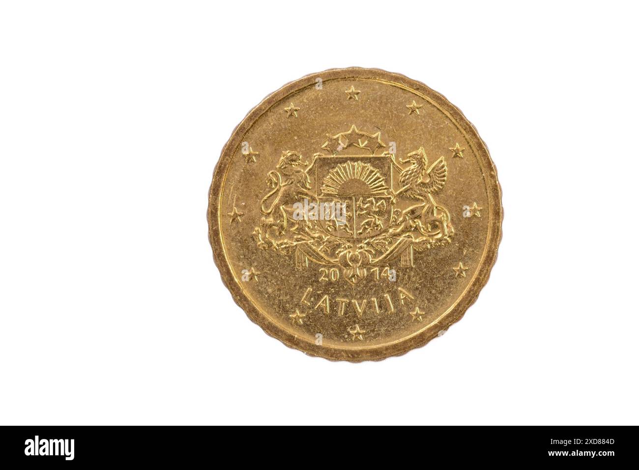 Closeup of backside of 10 cent euro coin Stock Photo - Alamy