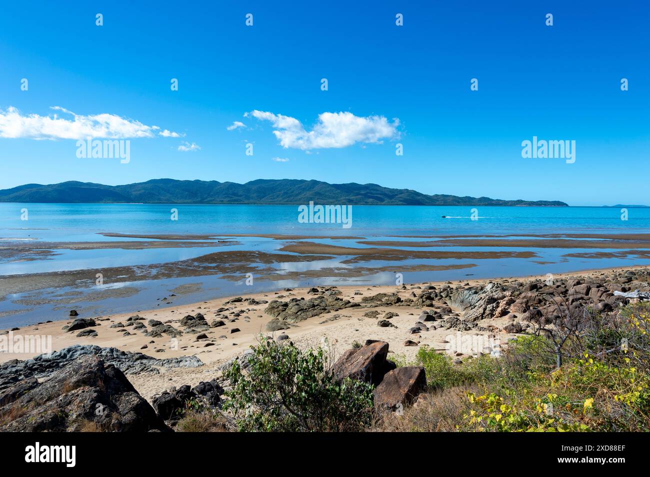 Scenic beach at Cape Pallarenda Conservation Park, Townsville, Far ...