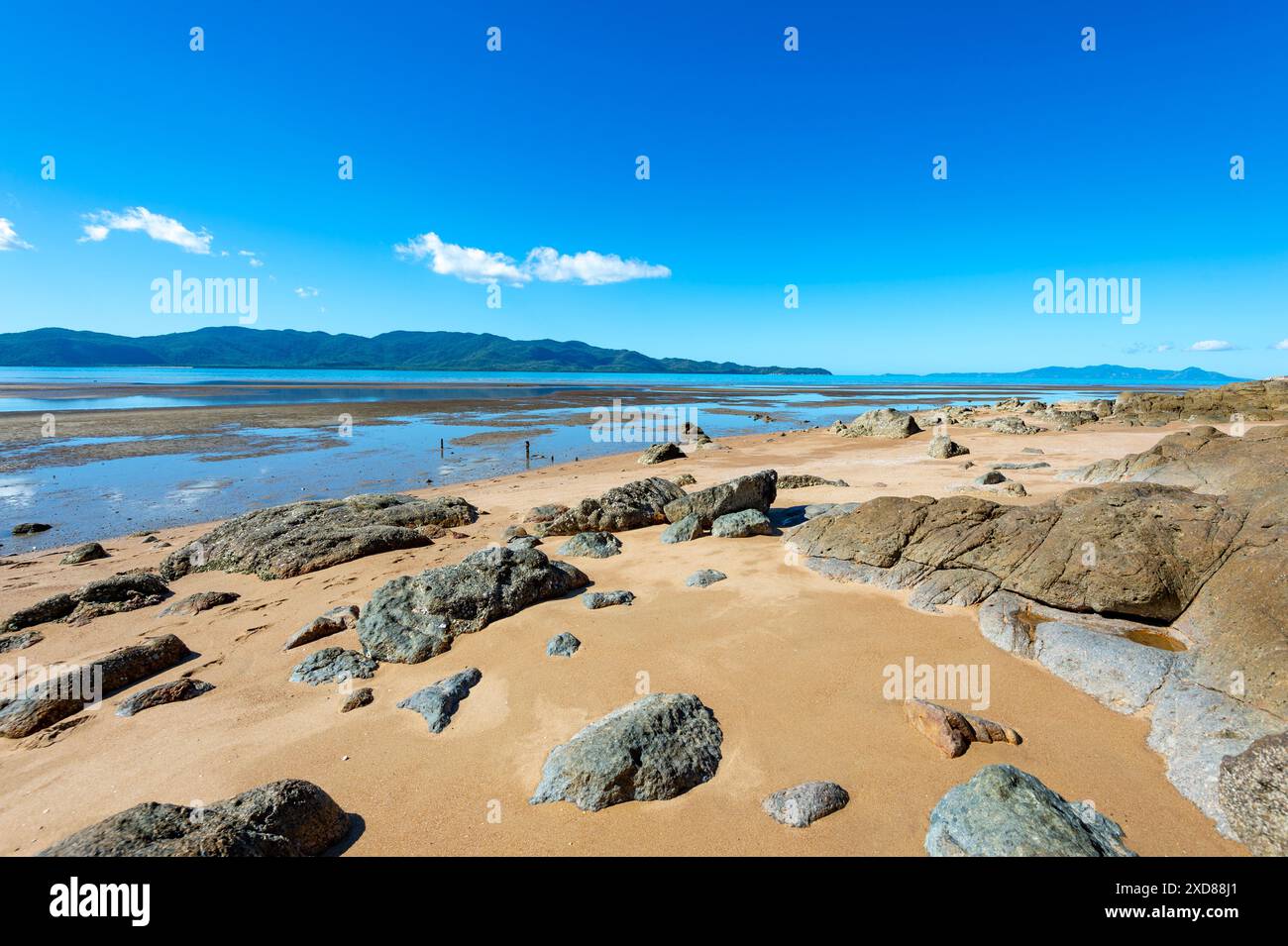 Scenic beach at Cape Pallarenda Conservation Park, Townsville, Far ...