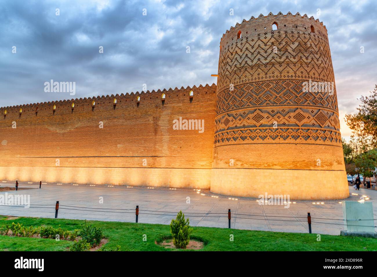 Wonderful evening view of the Karim Khan Citadel (Arg-e-Karim Khan) in ...