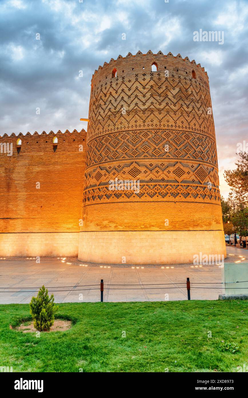 Wonderful evening view of the Karim Khan Citadel (Arg-e-Karim Khan) in ...