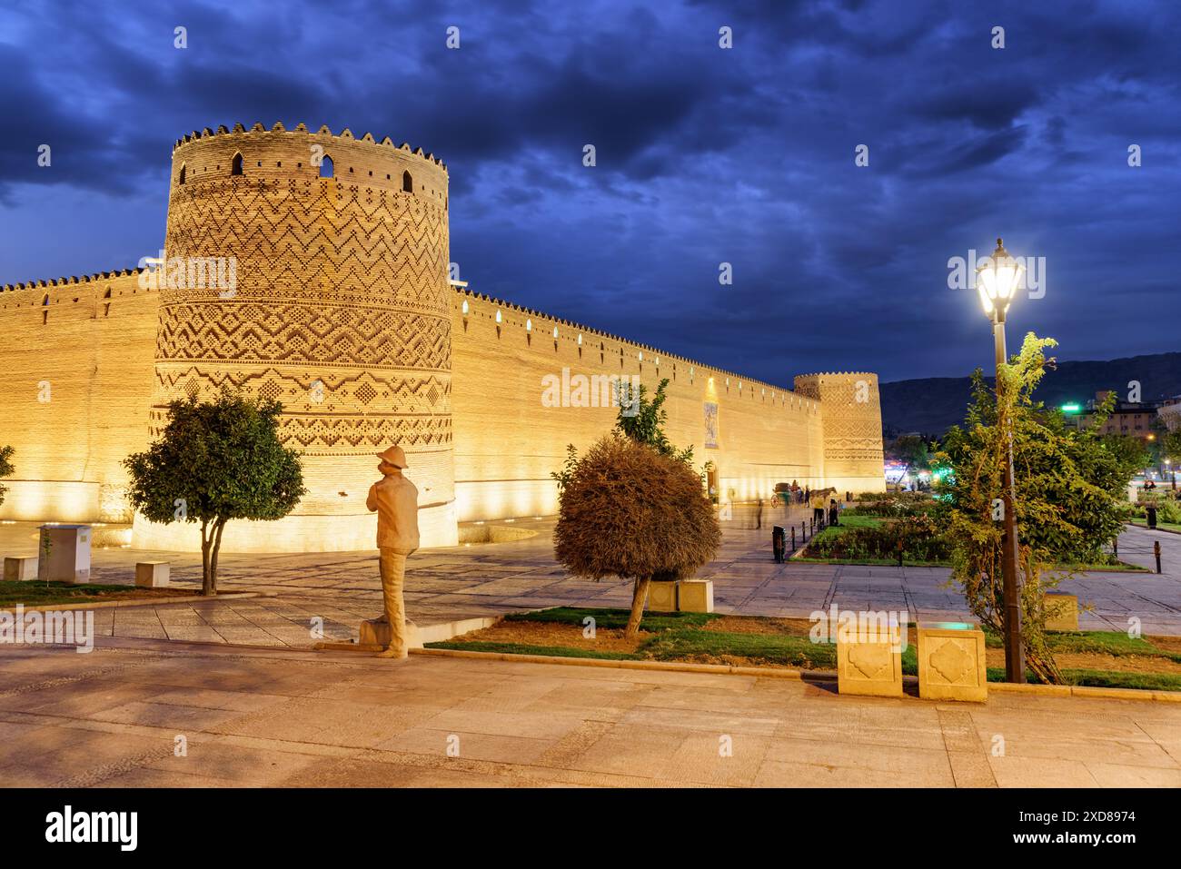Wonderful evening view of the Karim Khan Citadel (Arg-e-Karim Khan) in ...