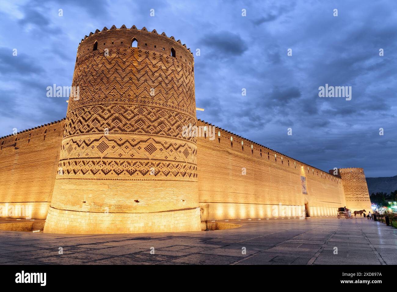 Wonderful evening view of the Karim Khan Citadel (Arg-e-Karim Khan) in ...