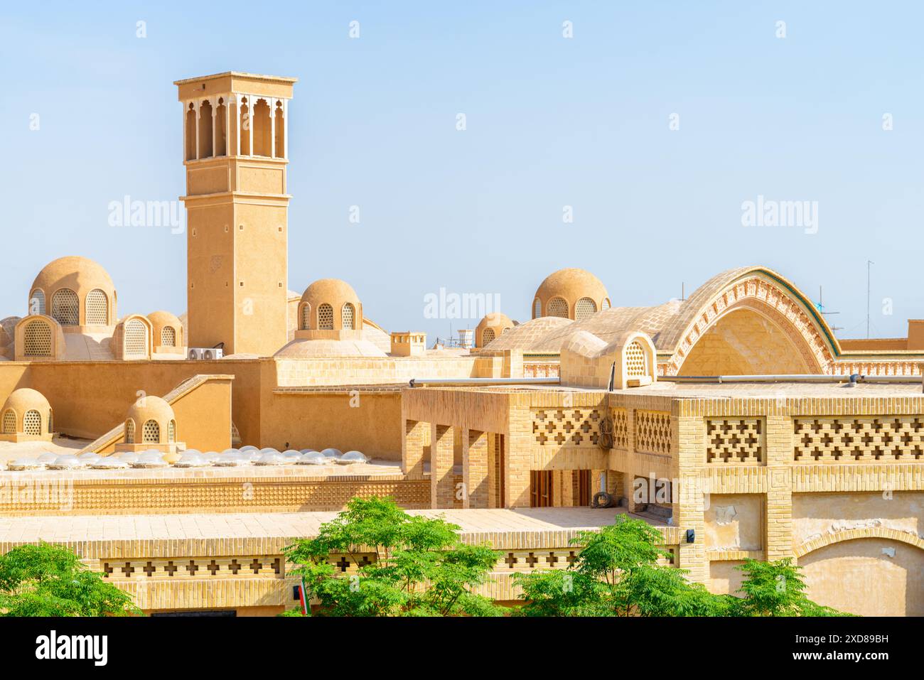 Amazing roof of Ameri Historical House in Kashan, Iran. Scenic domes ...